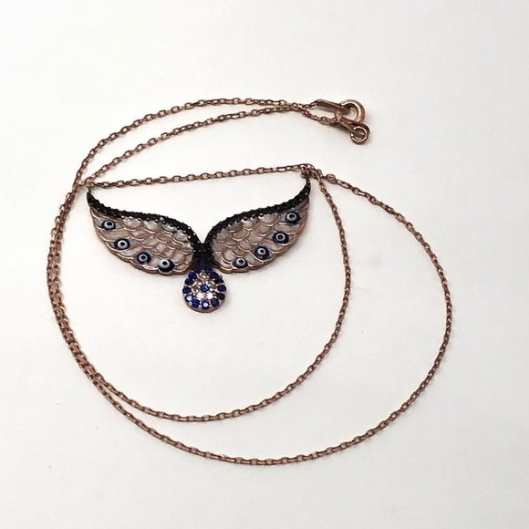 sky jewelers | Jewelry | 925 Silver Greek Evil Eye Women Necklace ...